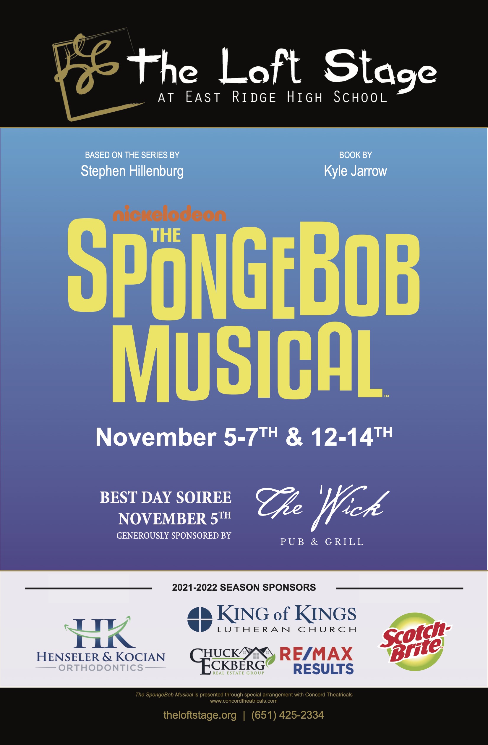 SpongeBob Tickets Now Available for Purchase! – The Loft Stage