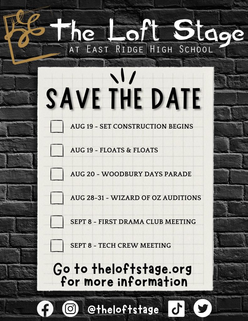 Save the Date – Fall Theatre Kick-off Events – The Loft Stage