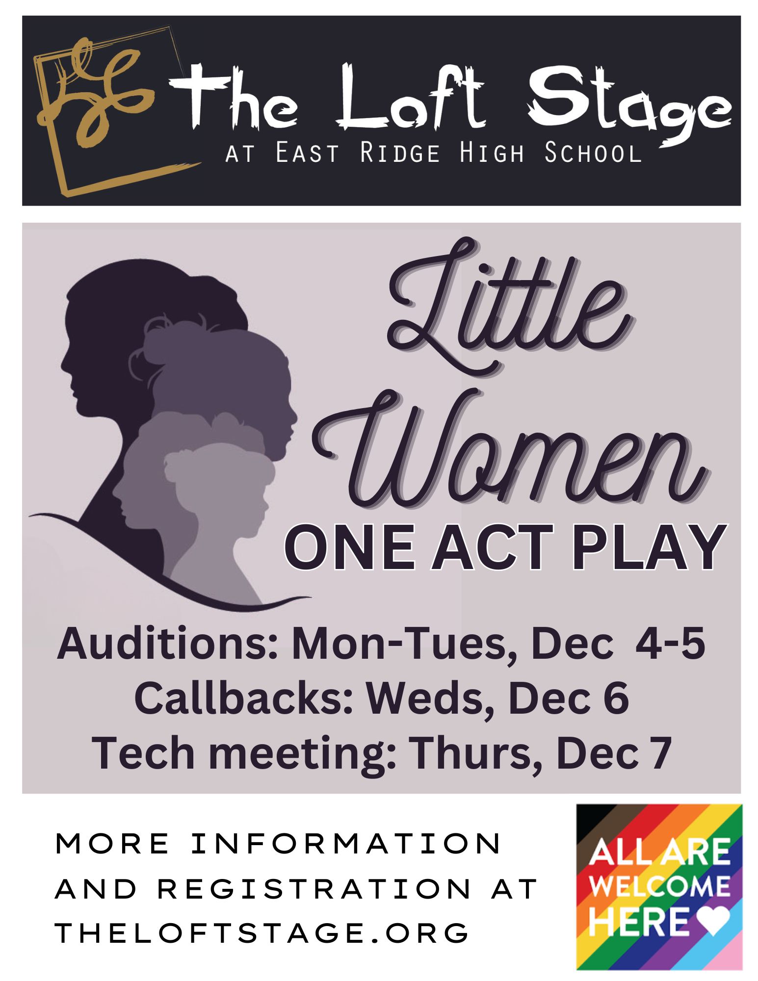One Act Play: Little Women – The Loft Stage